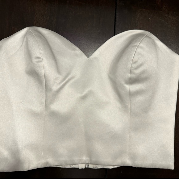 Bianco Evento | Tops | Bustier Style Satin Bodice With Hidden Sizing ...